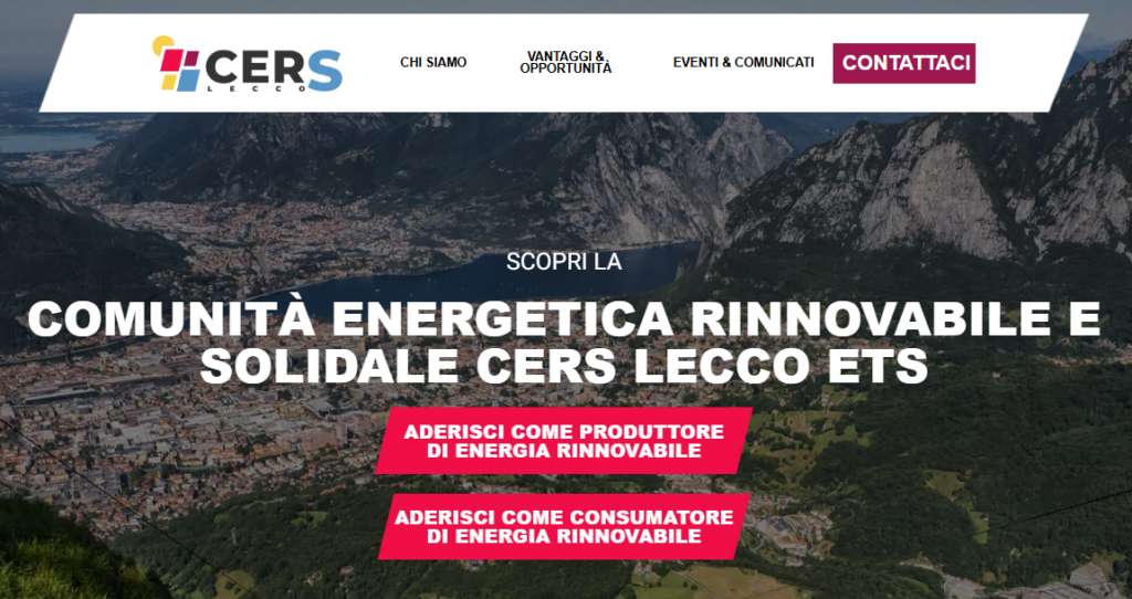 Cers Lecco ETS rinnova logo e sito per spiegare la transizione energetica